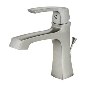 4-in Centerset 2-Handle bathroom faucet with plastic push pop up in ...