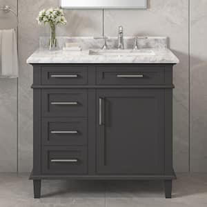 Reviews for Home Decorators Collection Sonoma 24 in. Single Sink Dark ...
