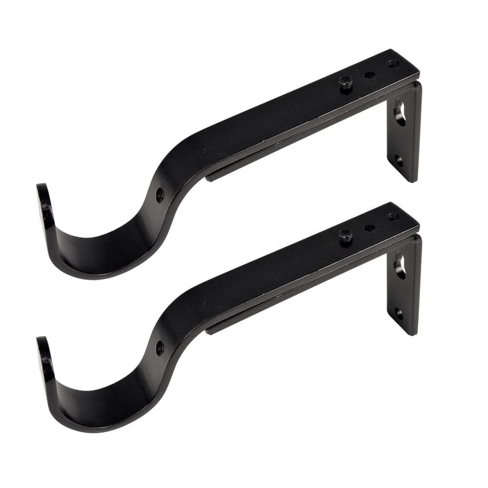 Versailles Home Fashions Black Steel Single 4-5, 5 in. Projection ...