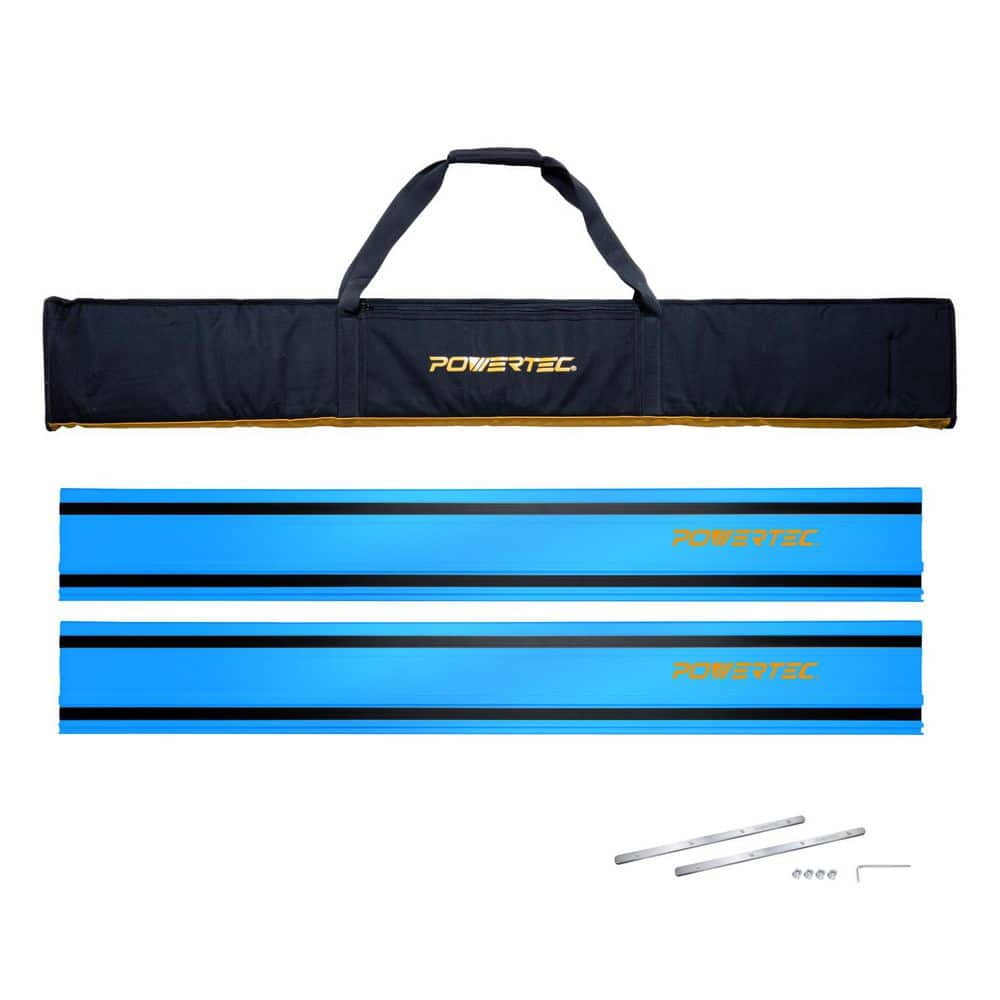 ‎POWERTEC 110 in. Track Saw Guide Rail with Protective Bag for ...