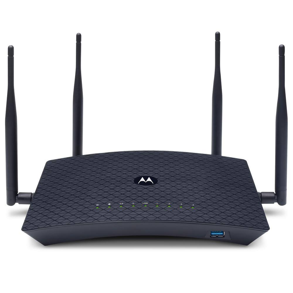 MOTOROLA AC2600 4x4 WiFi Smart Gigabit Router Network Adapter With ...
