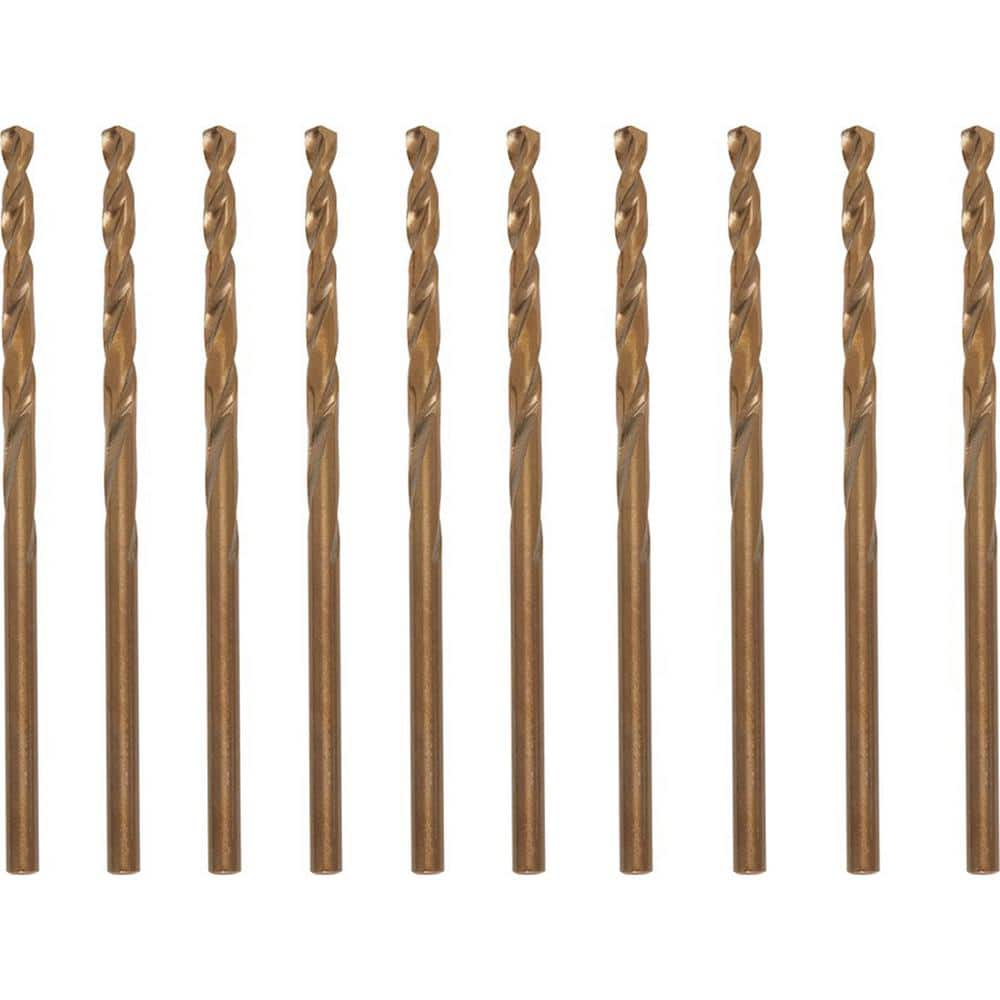 Milwaukee 1/8 in. Cobalt Red Helix Twist Drill Bit (10-Pack) 48-89-2305 ...