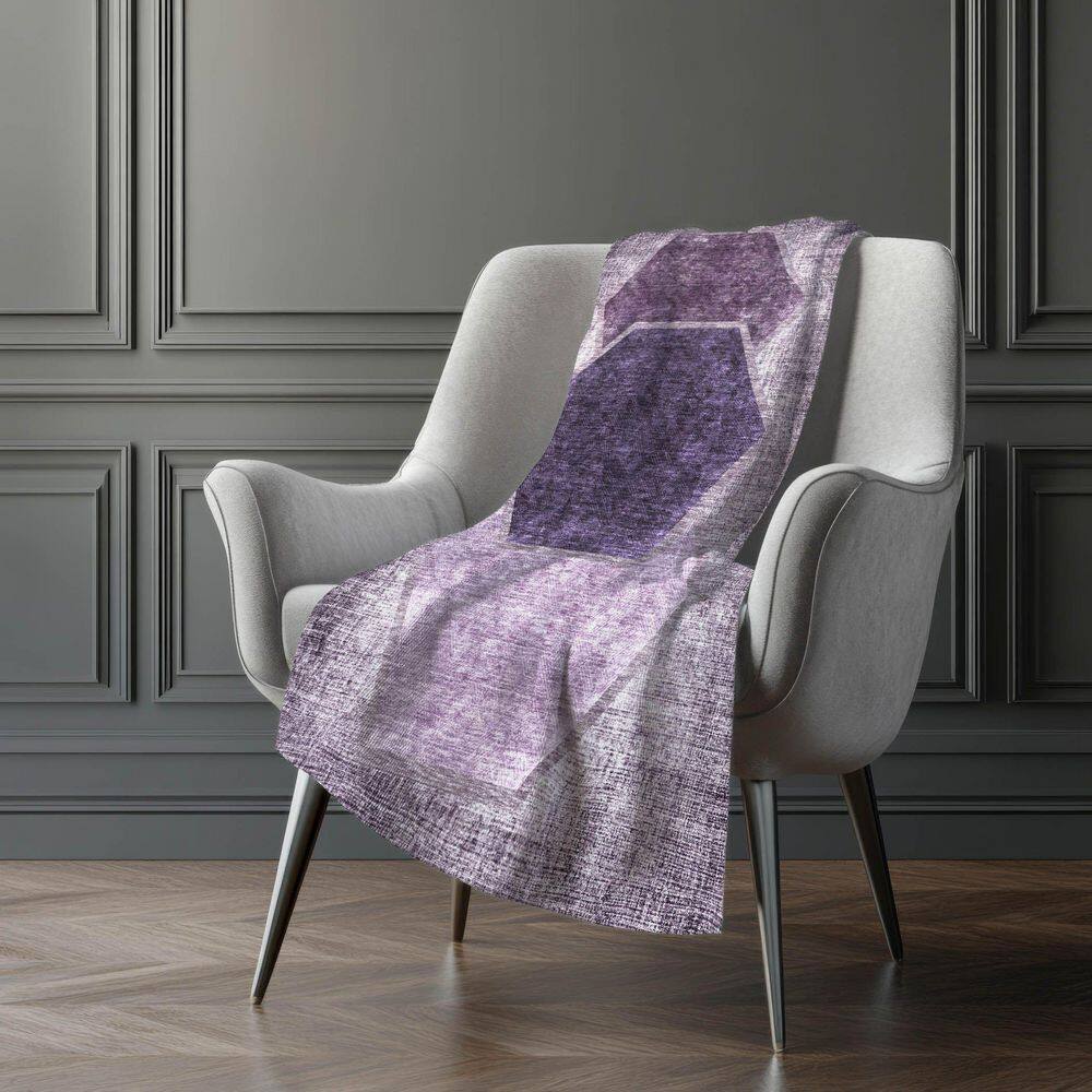 Addison Rugs Premium Machine Washable ASB679 Eggplant 50 in. x 70 in ...