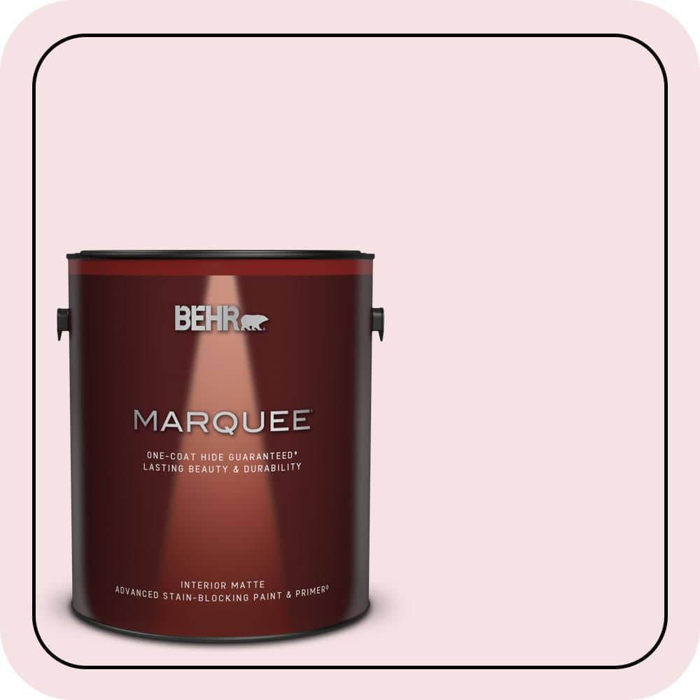 BEHR MARQUEE 1 gal. #100C-1 Cupid Arrow Matte Interior Paint & Primer ...