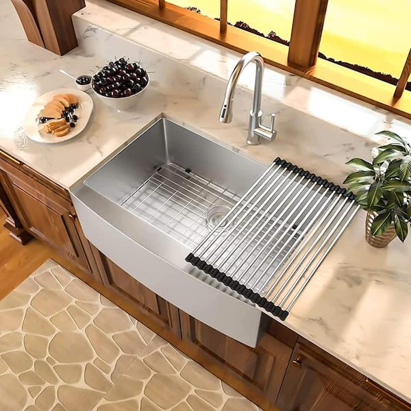 Metal Racks Farmhouse Sink