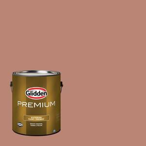 Glidden Premium 1 gal. PPG1062-5 Big Cypress Satin Exterior Latex Paint ...