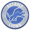 FANMATS NFL Detroit Lions Blue 2 ft. x 2 ft. Round Area Rug 17958 - The ...