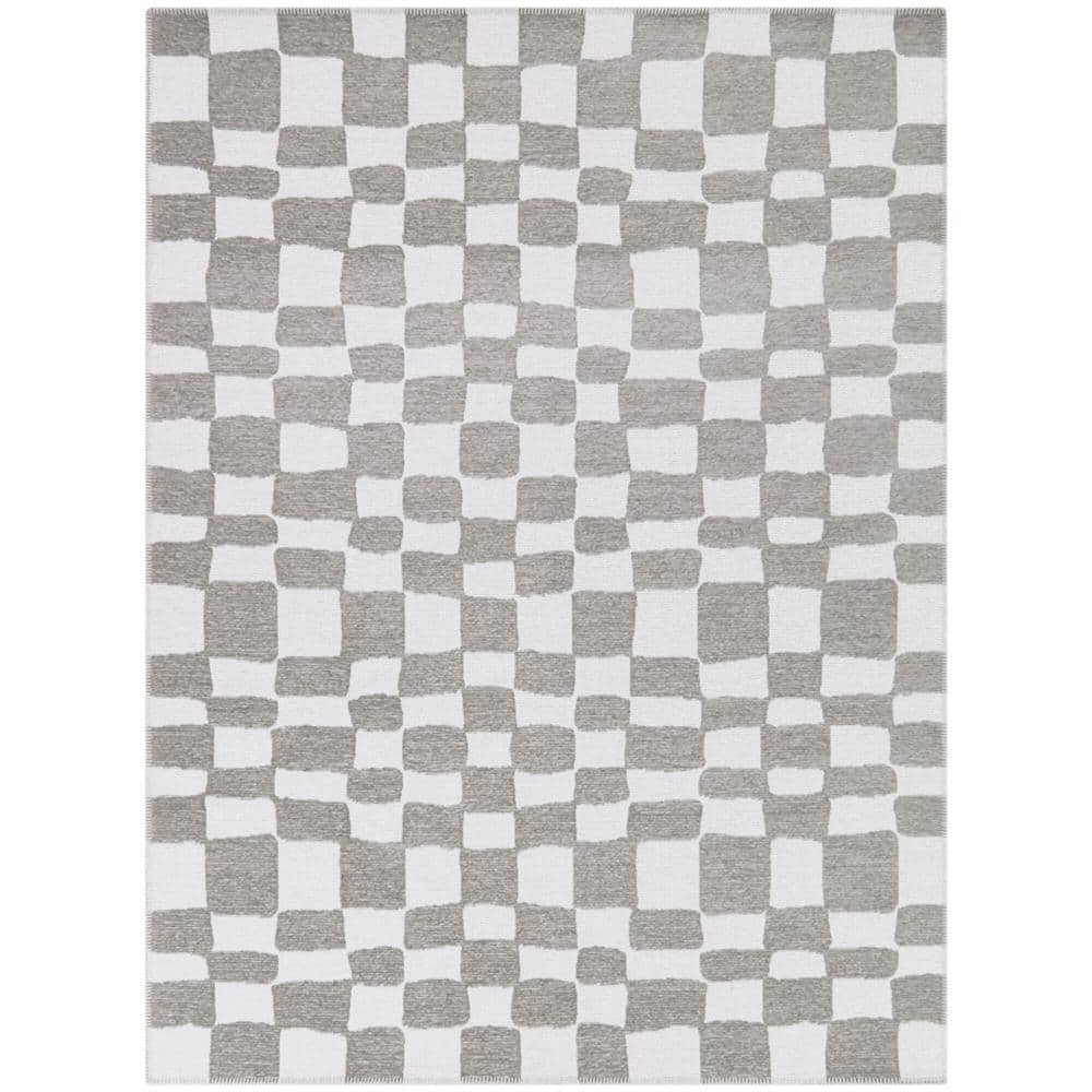 BALTA Straker Grey 5 ft. x 7 ft. Checkered Area Rug 3120619 - The Home ...