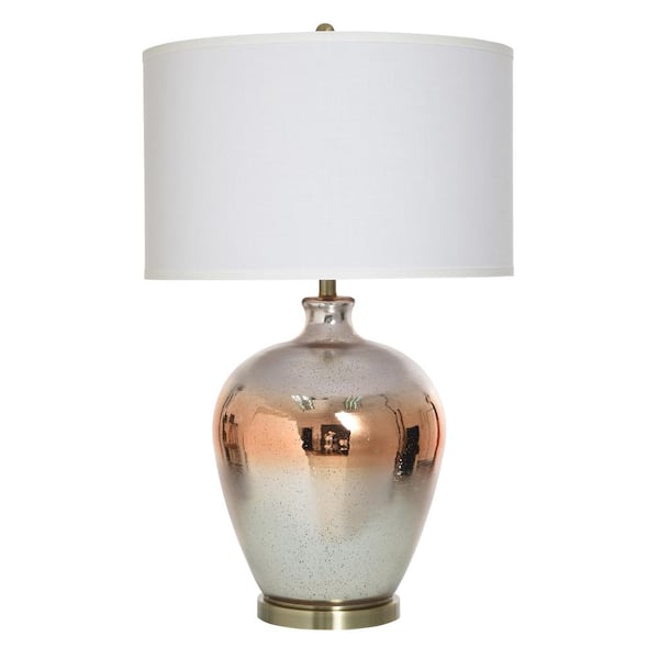 StyleCraft 32.5 in. Ombre Silver Mercury Transitional 1-Light Standard ...