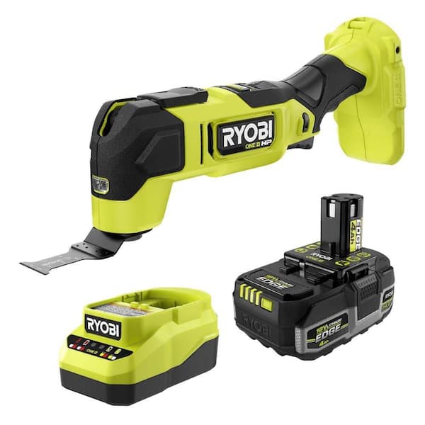 RYOBI ONE+ HP 18V Brushless Cordless Oscillating Multi-Tool with 4.0 Ah ...
