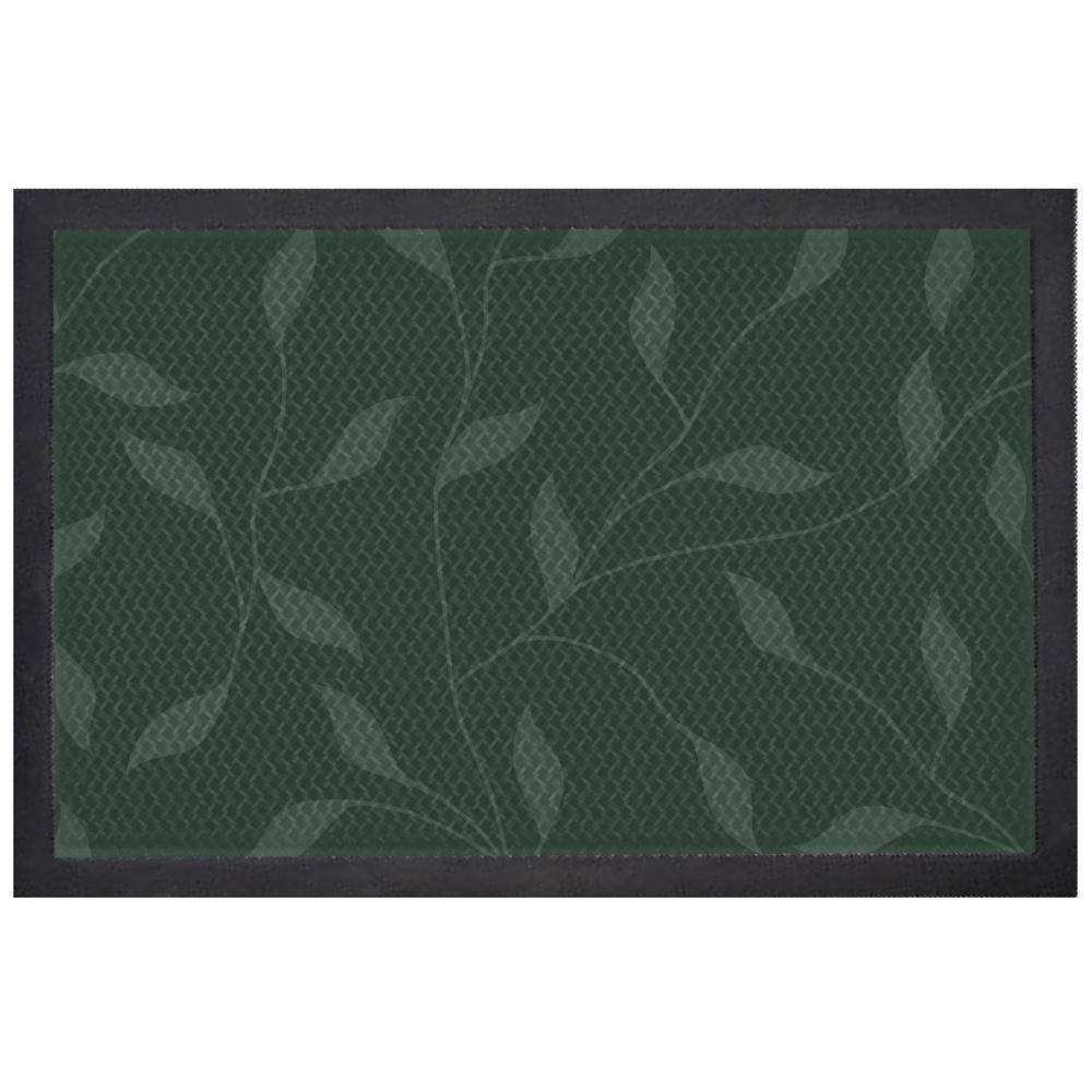 BERNINI FOUNTAINS Aqua Indoor Outdoor Mat Leaves Green 24 in. L x 5 in ...