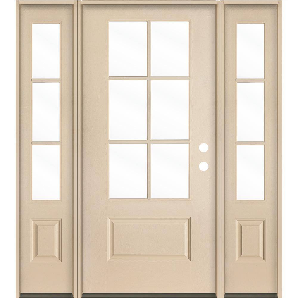 Reviews for Krosswood Doors UINTAH Farmhouse 64 in. x 80 in. 6-Lite ...