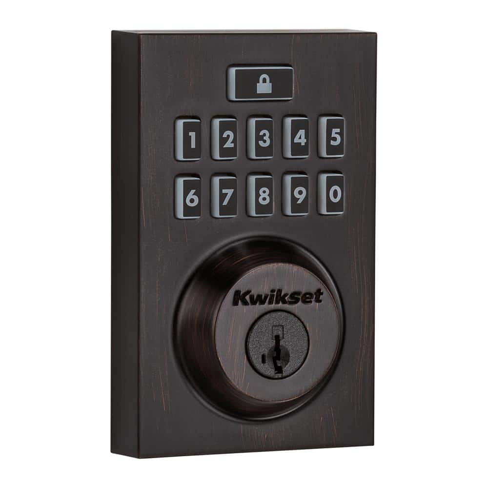 Kwikset SmartCode 914 Zigbee 3.0 Contemporary Venetian Bronze Single ...