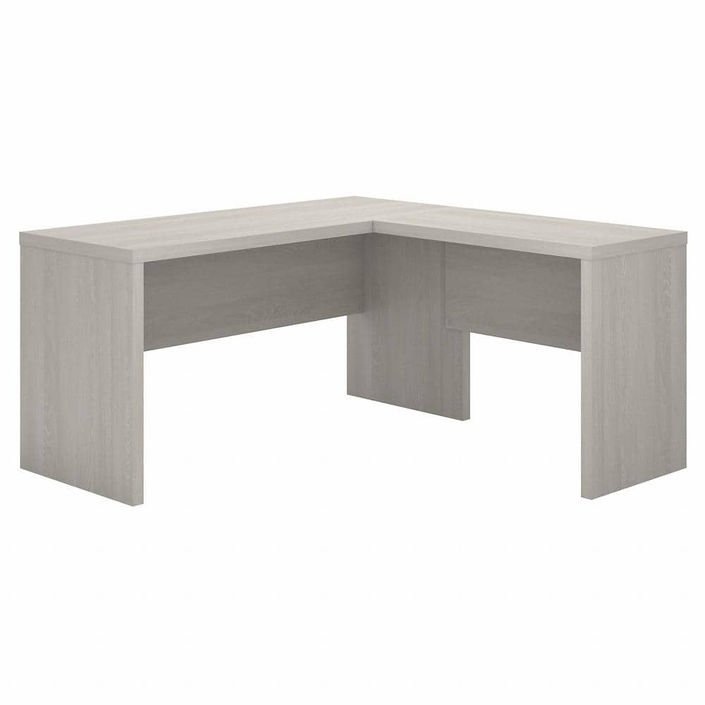 Bush Furniture Echo 60 in. L-Shaped Gray Sand Desk ECH026GS - The Home ...