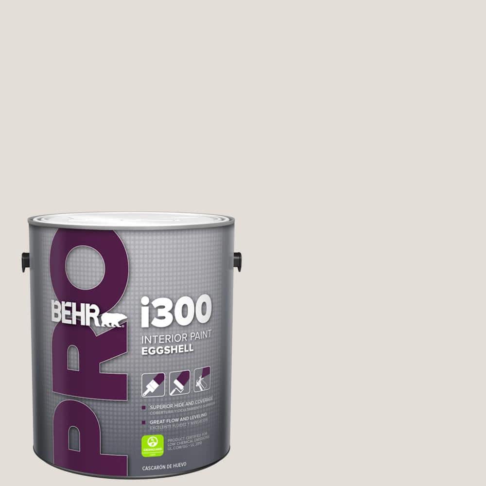 BEHR PRO 1 gal. #BWC-21 Poetic Light Eggshell Interior Paint PR33001 ...