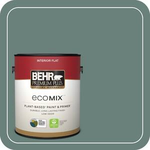 BEHR PREMIUM PLUS 1 gal. #N430-5 Aspen Valley Eggshell Enamel EcoMix Plant-Based Interior Paint ...