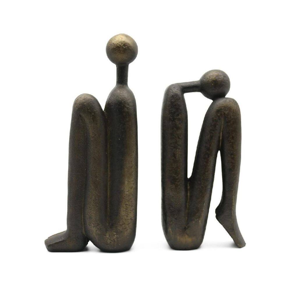 1-Pair/2-Piece Bronze Colour Resin Decorative Bookends HDBNN6Z9R9 - The ...