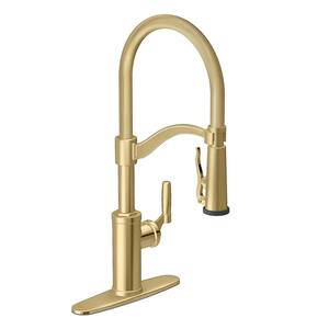Glacier Bay Garrick Single-Handle Spring Sprayer Kitchen Faucet with ...