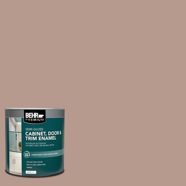 BEHR PREMIUM 1 qt. #MQ1-55 Lite Cocoa Semi-Gloss Enamel Interior ... BEHR PREMIUM 1 qt. #MQ1-55 Lite Cocoa Semi-Gloss Enamel Interior ...