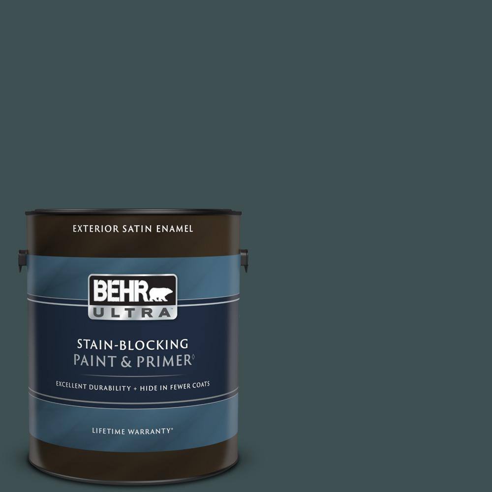 BEHR ULTRA 1 gal. #S440-7 Thermal Satin Enamel Exterior Paint & Primer ...