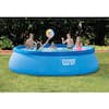 Intex Easy Set 15 ft. Round x 48 in. Deep Inflatable Pool with 1,000 ...