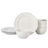 Gibson Home Fine Ceramic 8 Piece Dinnerware Set Service of 4 in White ...