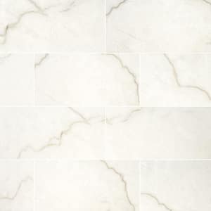 MSI Take Home Tile Sample-Calacatta Kofi White 4 in. x 4 in. Polished ...