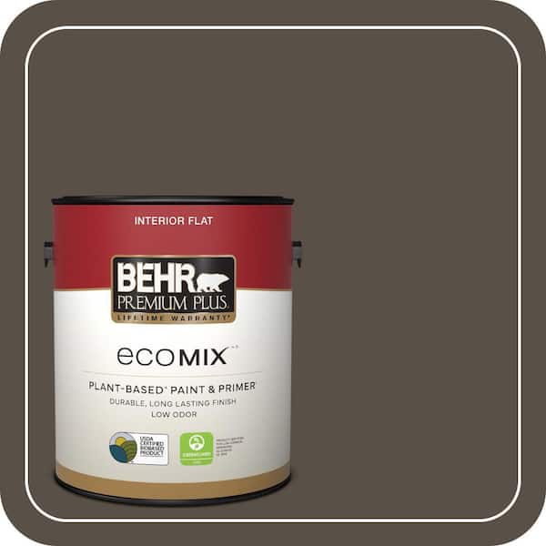 BEHR PREMIUM PLUS 1 gal. #N360-7 Potting Soil Flat EcoMix Plant-Based ...