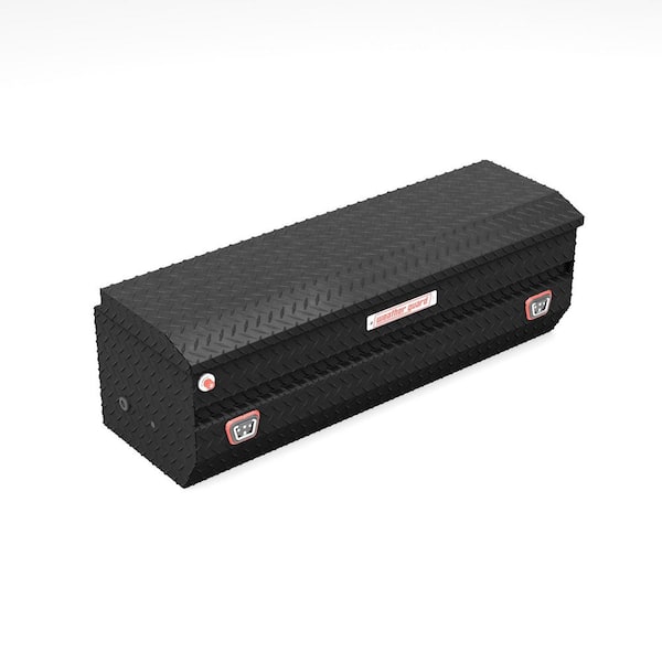 WEATHER GUARD 63.25 in. Textured-Matte-Black Aluminum Chest Truck Tool ...