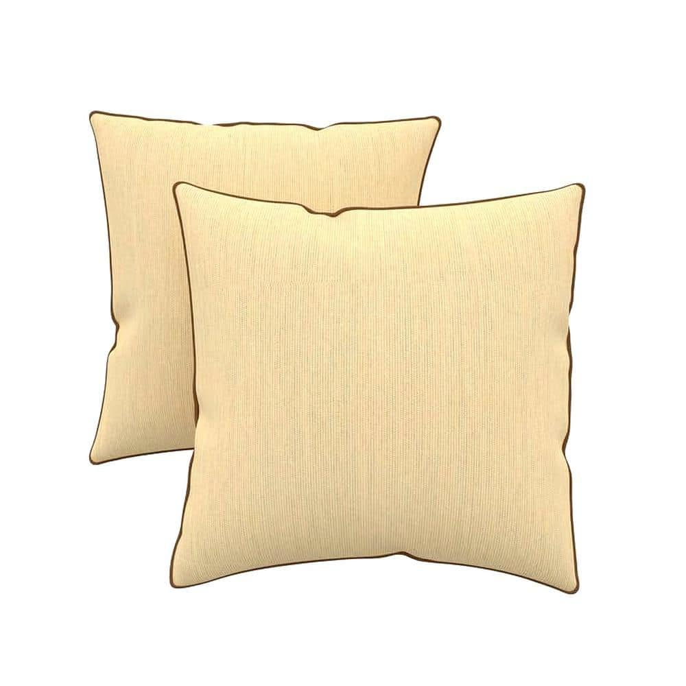 COVERS&ALL 16 x 16 Sunbrella Spectrum Cherry Outdoor Throw Pillow, (Set ...
