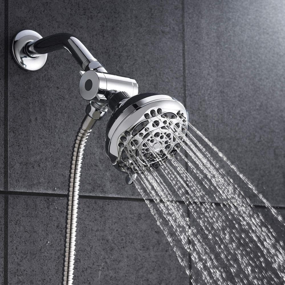 Tahanbath 7-Spray Dual Hand Shower & Fixed Shower Head Combo Shower ...