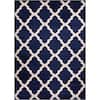 RugStylesOnline Comfy Trellis Lattice Navy 8 ft. x 10 ft. Classic ...