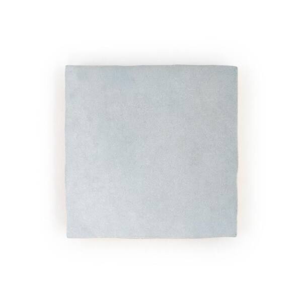 Jeffrey Court Blue Zellige 4 in. x 4 in. Subway Matte Ceramic Wall Tile ...