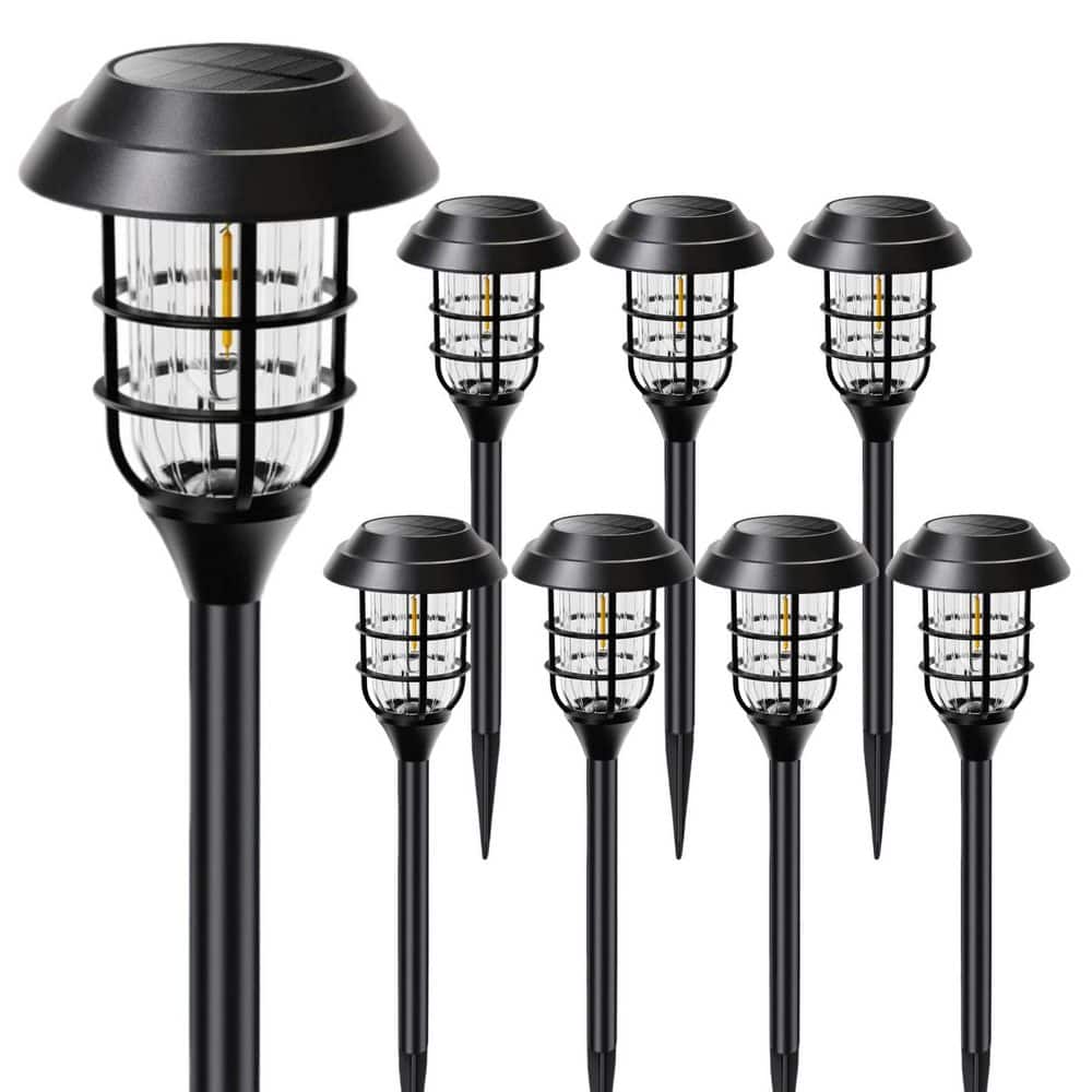 KOAOEIRS Solar Black Outdoor Integrated LED 3000K 10 Lumens Weather ...