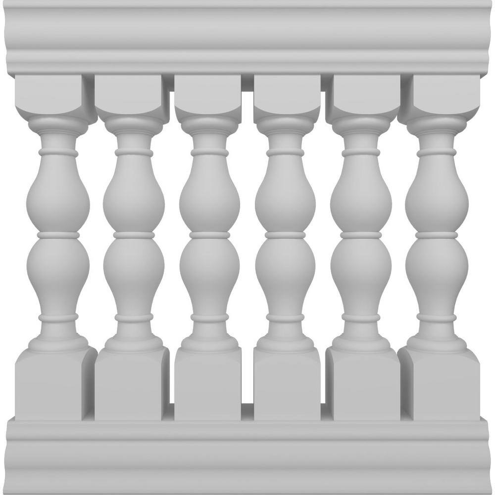 Ekena Millwork Fiberthane Avalon Balustrade 36 in. L x 40 in. H ...
