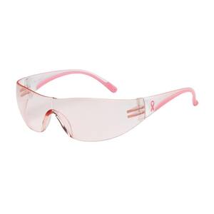 Eva Women's Clear/Pink Anti-Scratch Coating Petite Rimless Safety ...