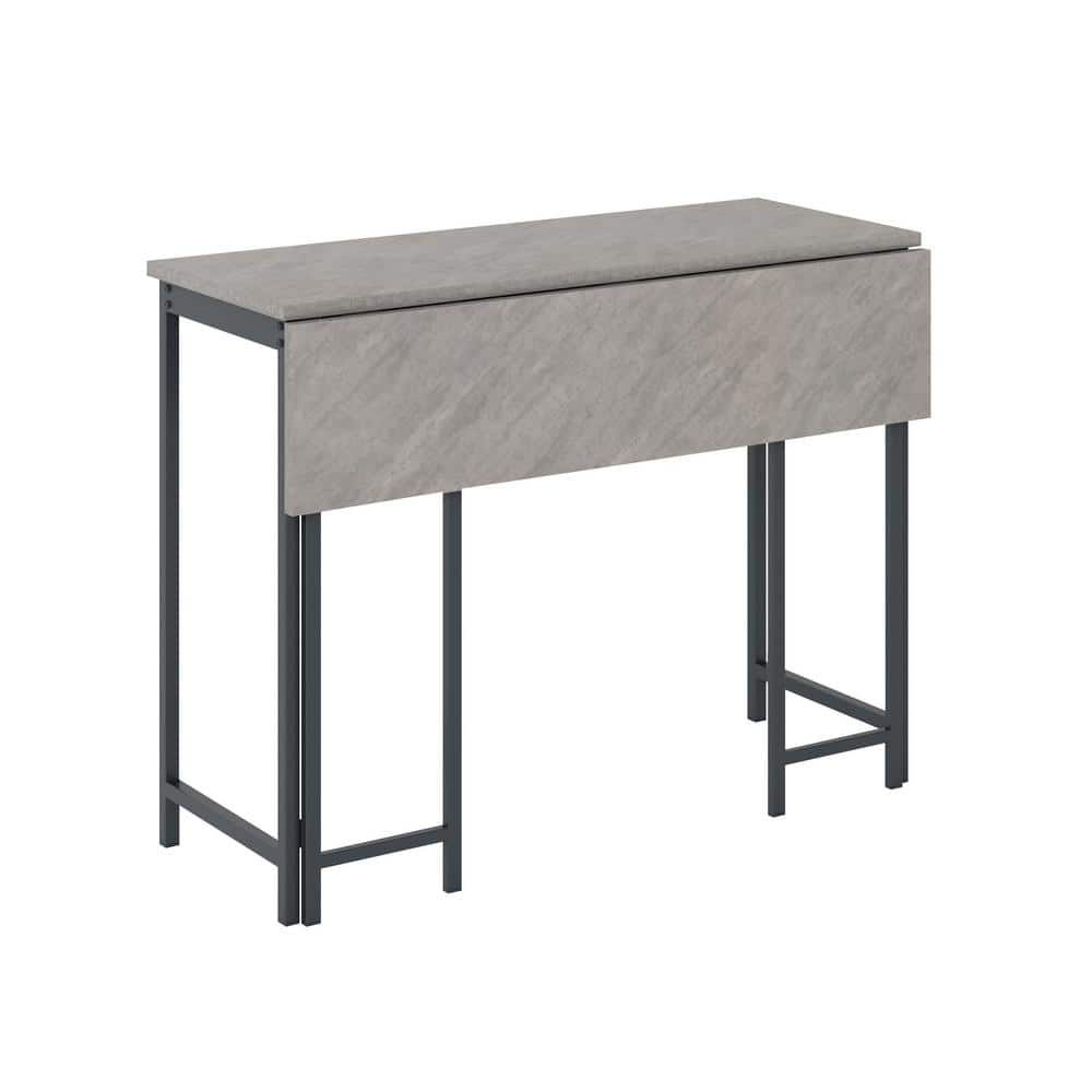 SAUDER North Avenue 47.441 in. Rectangle Faux Concrete Composite Drop ...