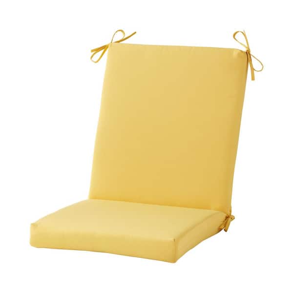 Greendale Home Fashions 20 in x 19 in Outdoor High Back Chair Pad ...