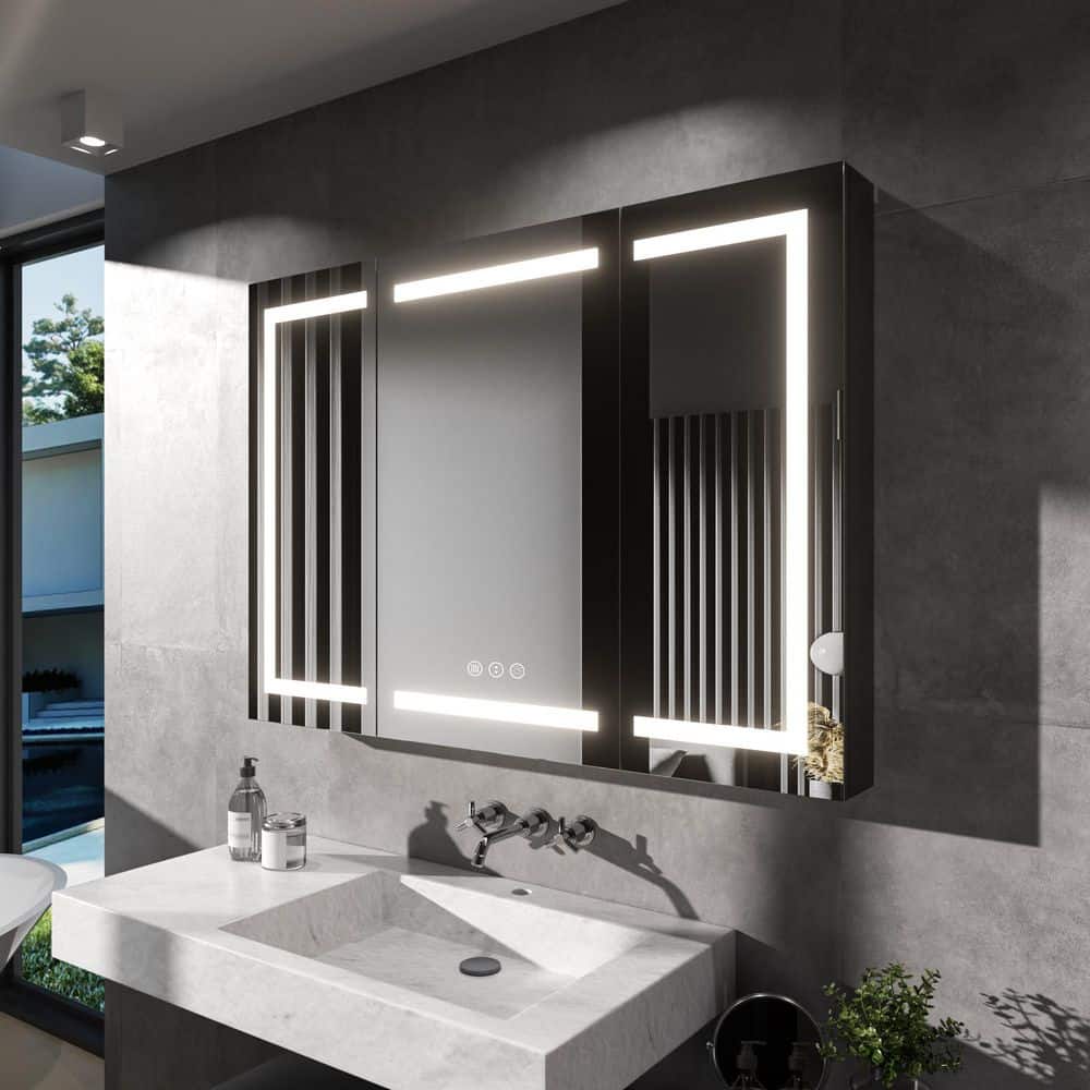 Reviews for Rizitoc 48 in. W x 32 in. H Rectangular Aluminum Recessed ...