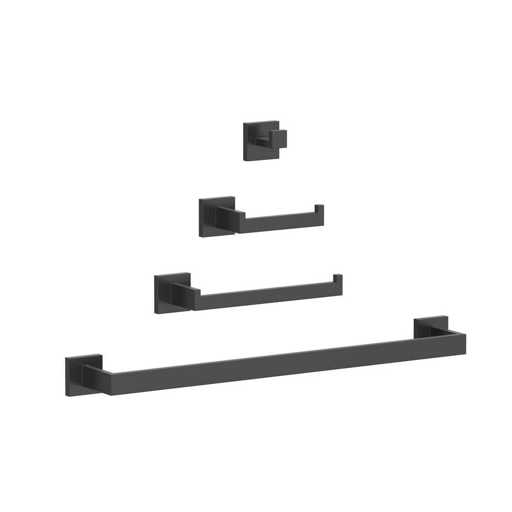 Reviews for GRANDJOY Classic Rain 4-Piece Stainless Steel Wall-Mounted ...