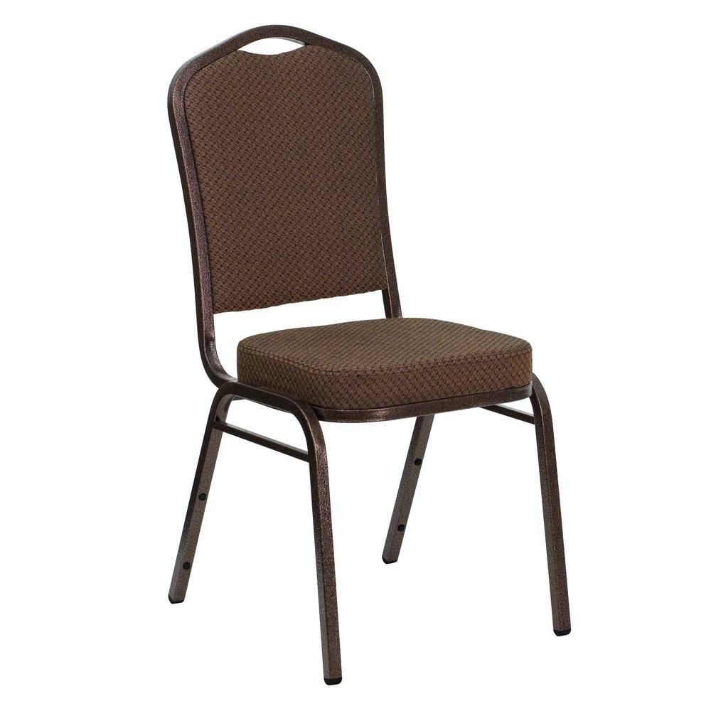 Carnegy Avenue Fabric Stackable Chair in Brown CGA-FD-2408-BR-HD - The ...