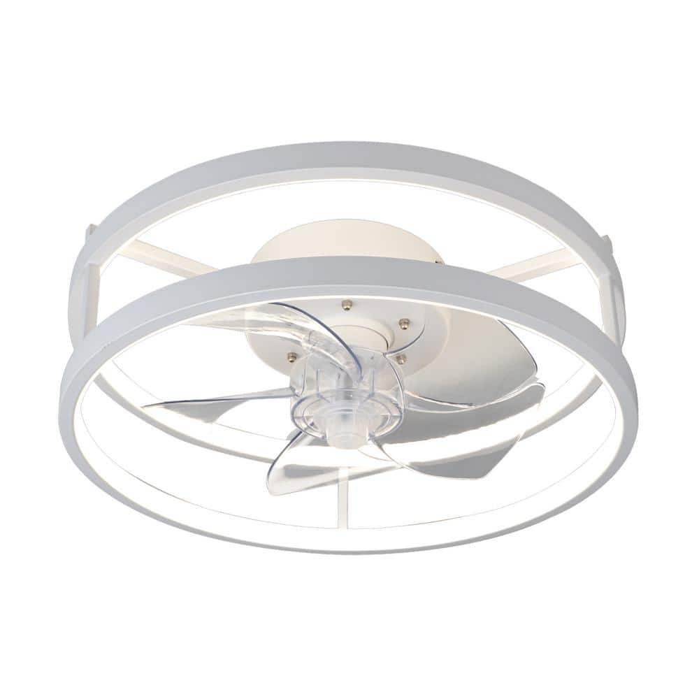 HSC TECHNOLOGY INC Indoor Blade Span 0.98 ft. White 11.8 in. Ceiling ...