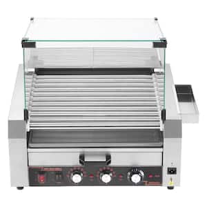 GREAT NORTHERN Hot Dog Roller Machine with Cover - 1170W Stainless ...