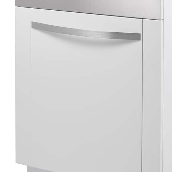 Glacier bay 24 inch ss front apron laundry cabinet store