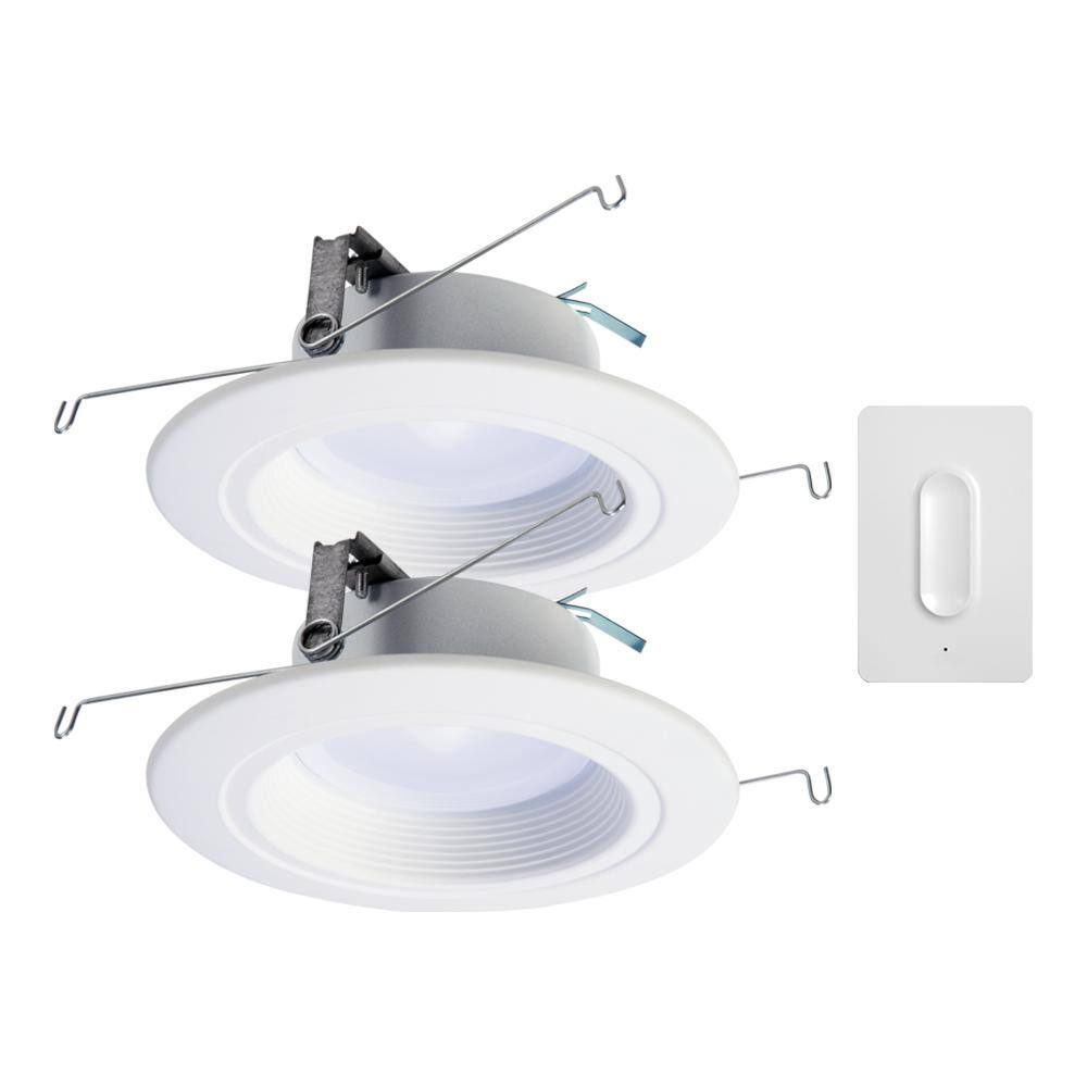 HALO RL 5 & 6in. White Bluetooth Smart Integrated LED Recessed Light ...