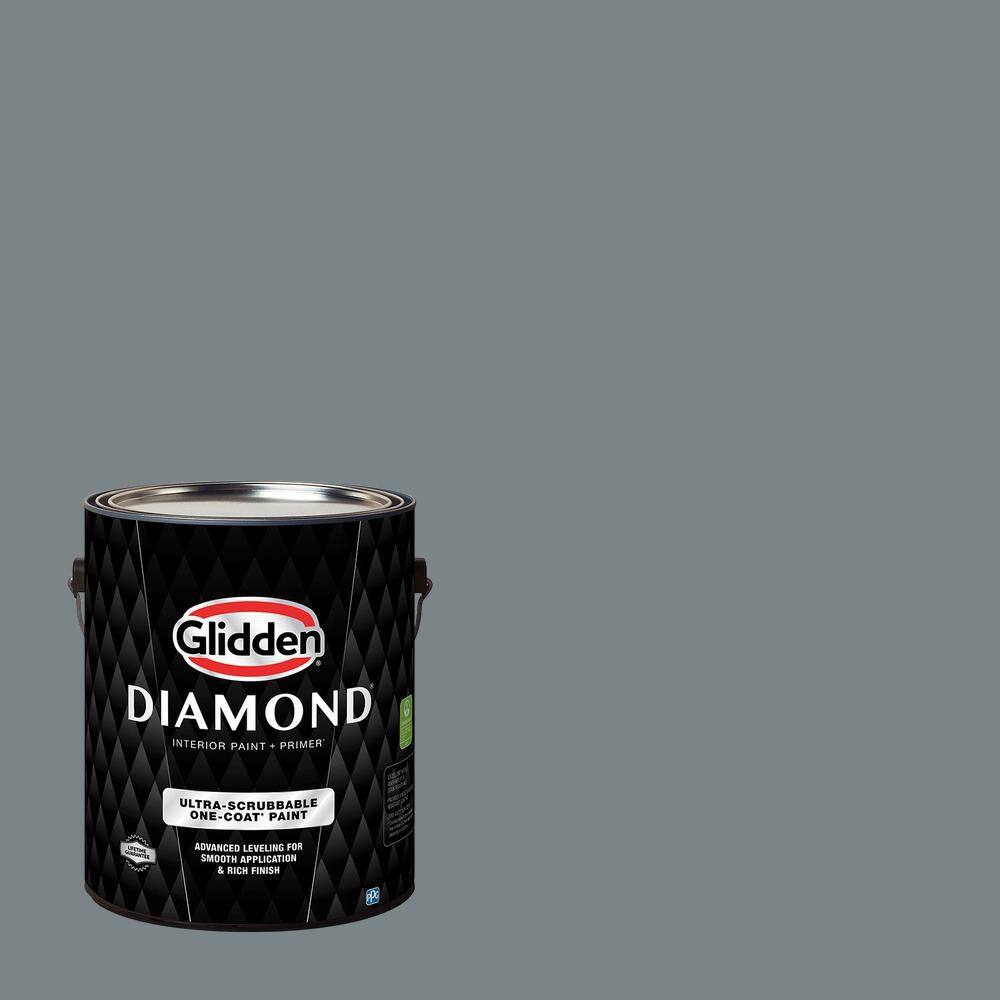 Glidden Diamond 1 gal. PPG1039-5 Garrison Gray Ultra-Flat Interior ...