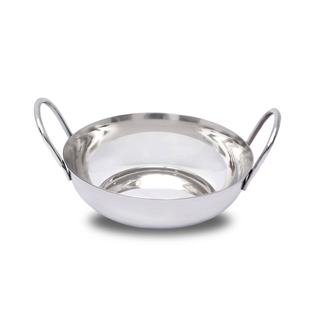 0.50 qt. Stainless Steel Balti Pan-DS-37493C - The Home Depot