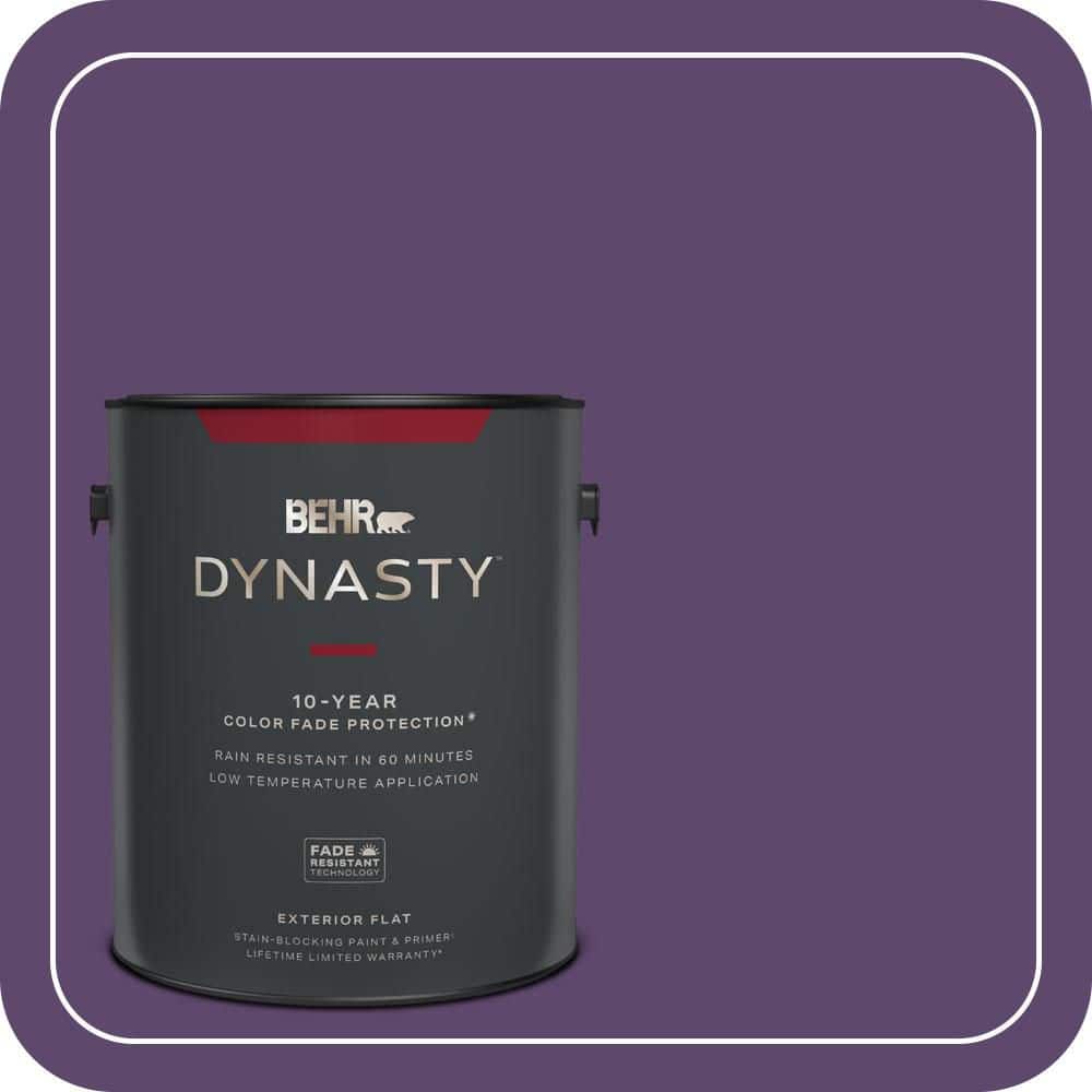 BEHR DYNASTY 1 gal. #S-G-660 Wild Grapes Flat Exterior Stain-Blocking ...