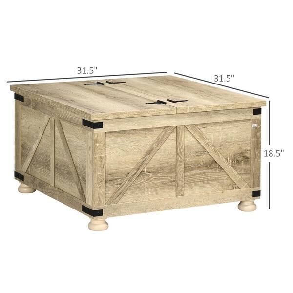 Storage table with lid store