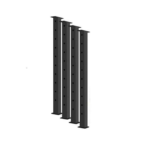Afoxsos 36 Black Stainless Steel Cable Railing Post Kit Complete System ...